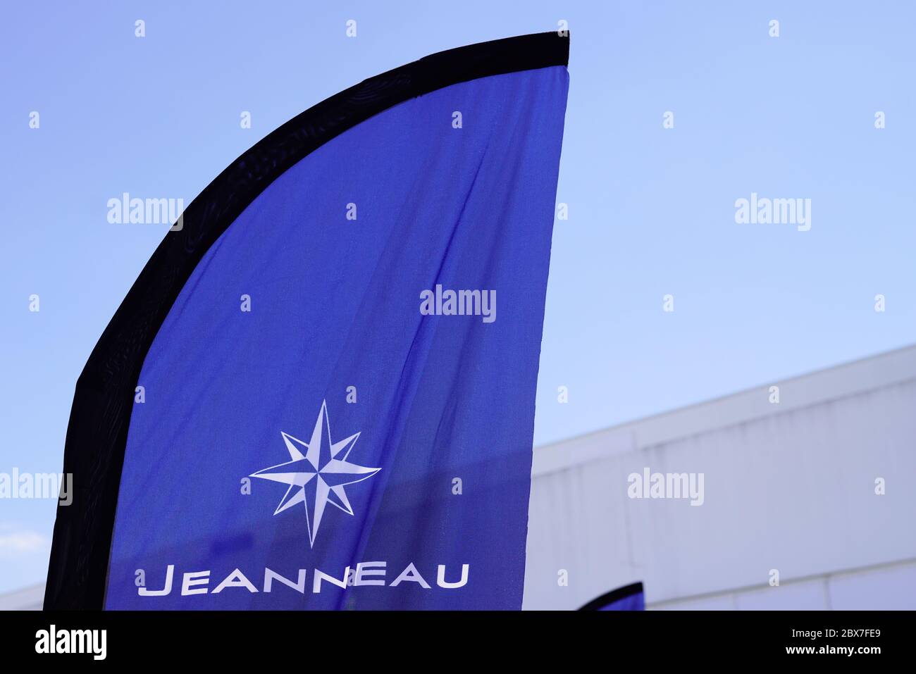 Bordeaux , Aquitaine / France - 06 01 2020 : jeanneau boat sign logo on ...
