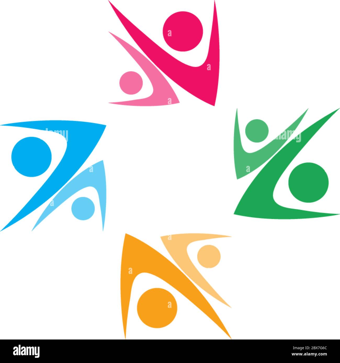 Community group, People group, Care logo icon illustration Stock Vector ...