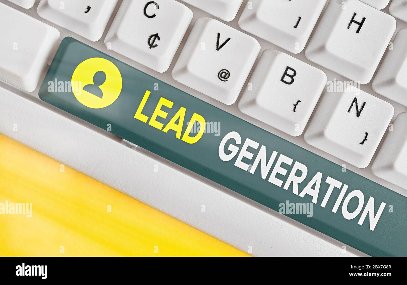 Text sign showing Lead Generation. Business photo showcasing ...