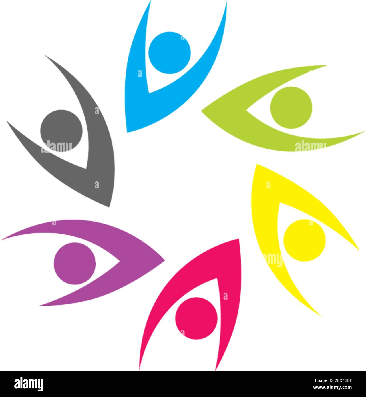 Community group, People group, Care logo icon illustration Stock Vector ...