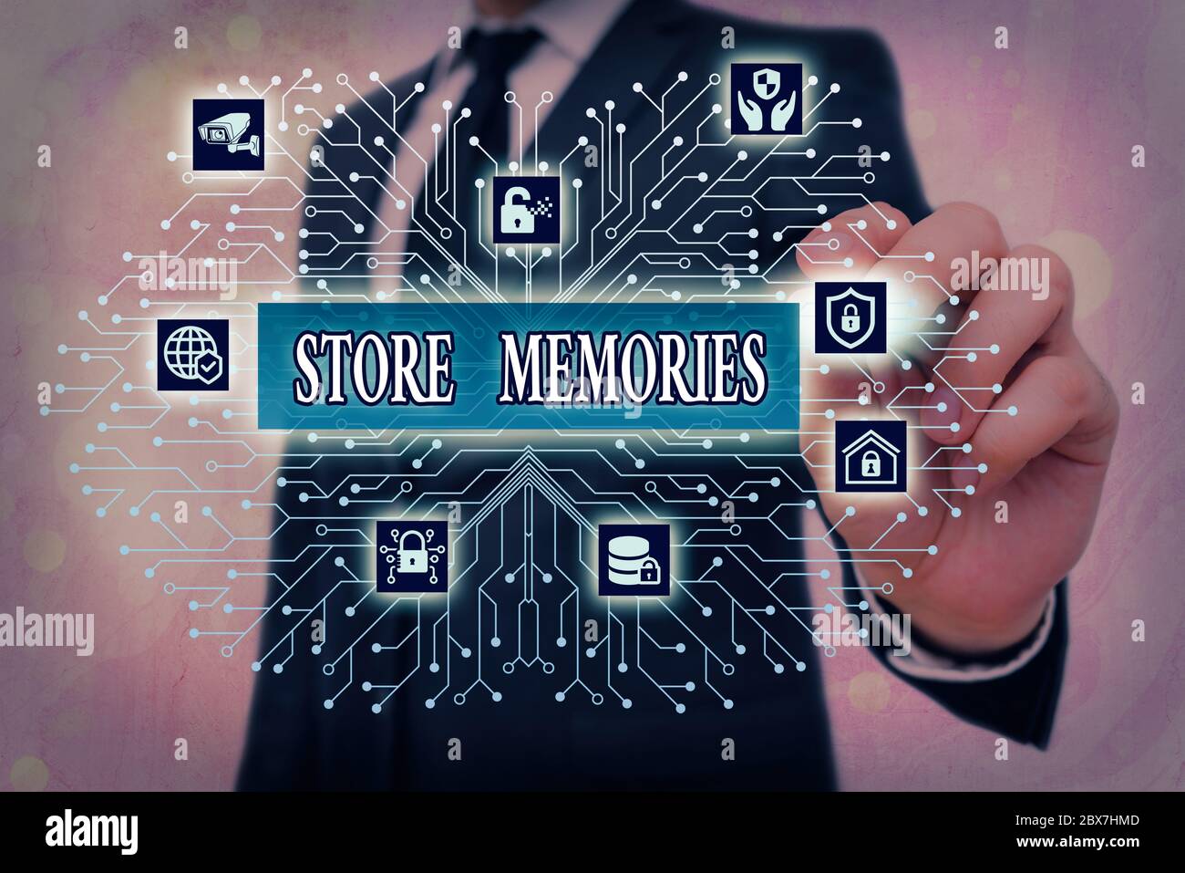 Word writing text Store Memories. Business photo showcasing a process ...