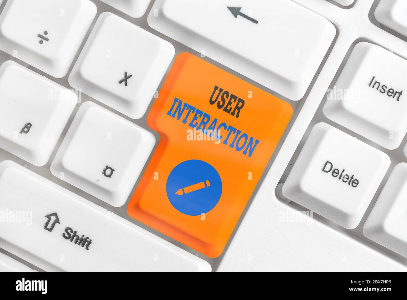 Word writing text User Interaction. Business photo showcasing how the ...