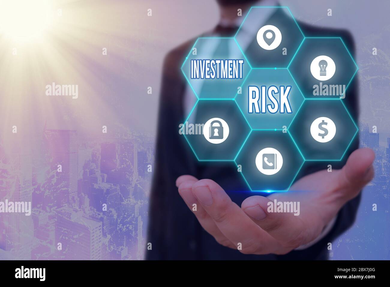 Handwriting text Investment Risk. Conceptual photo the probability of ...