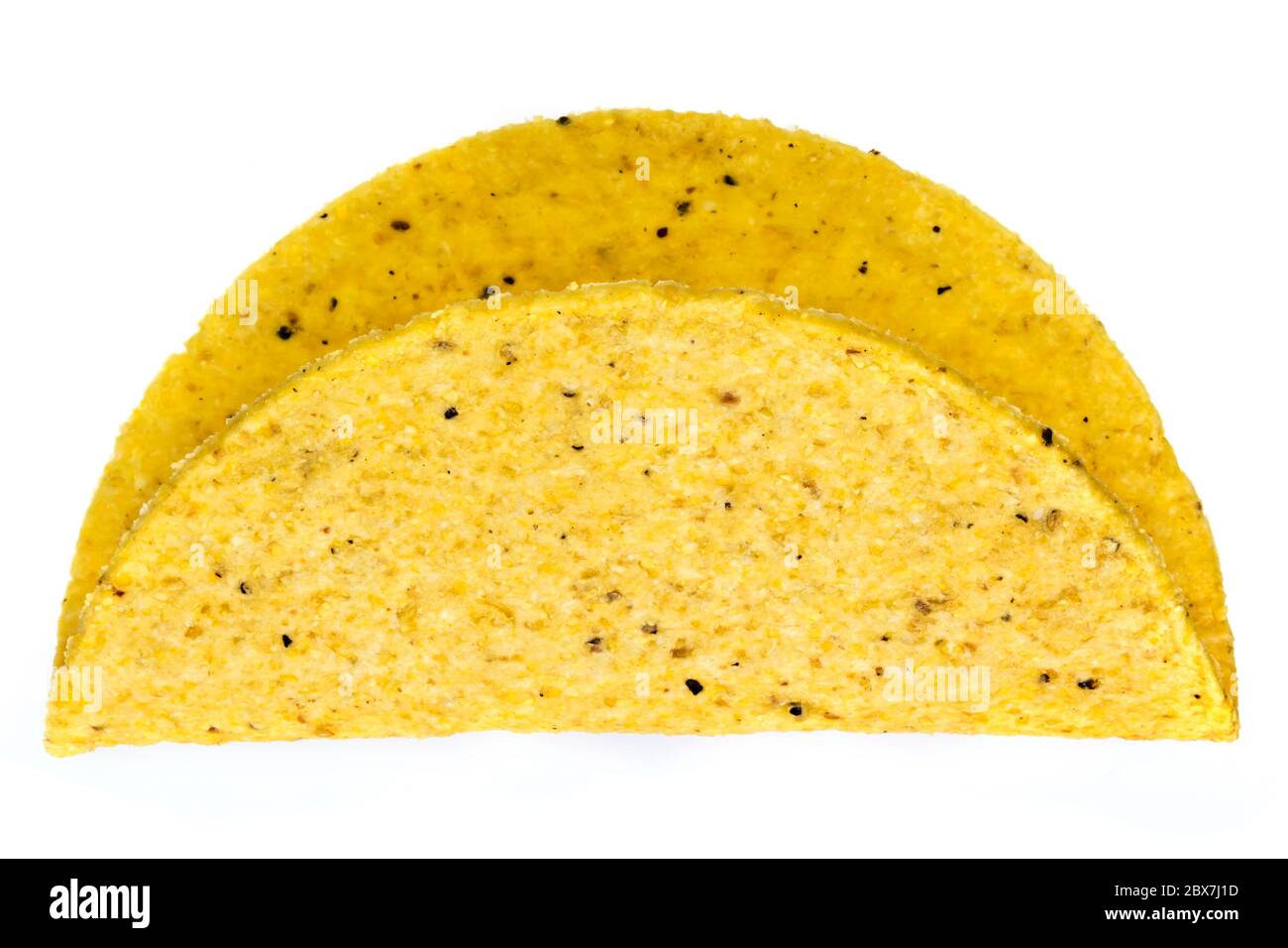 Taco shell isolated on white Stock Photo - Alamy