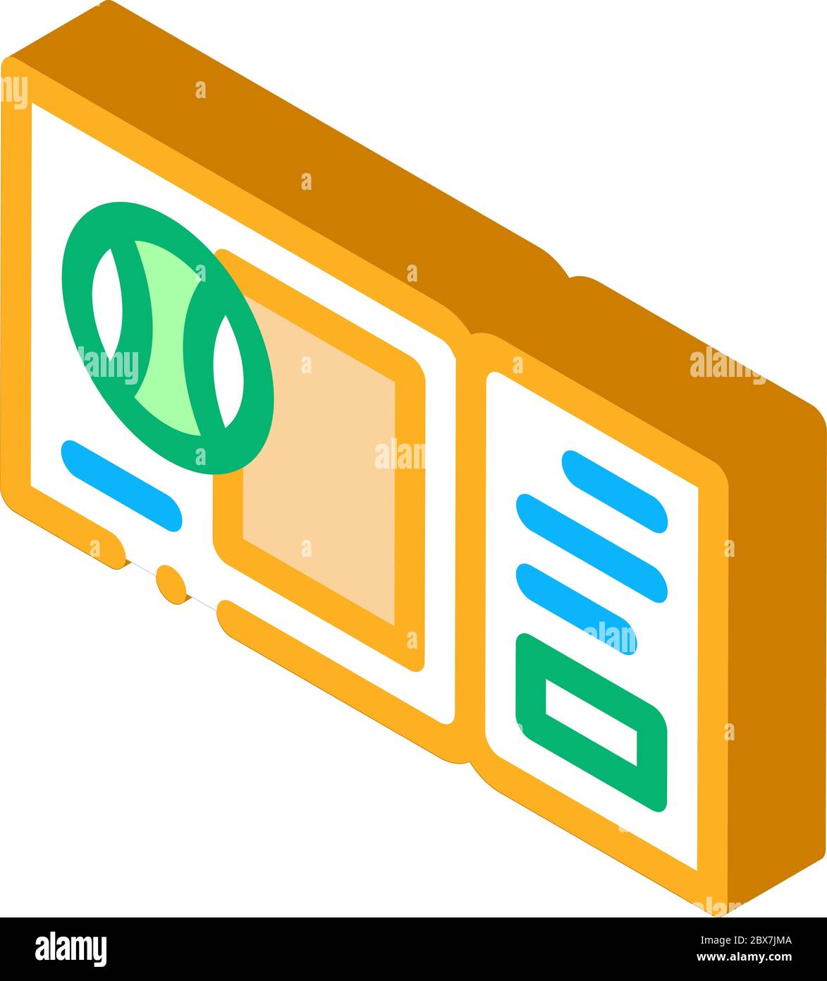 Ticket On Match isometric icon vector illustration Stock Vector Image ...