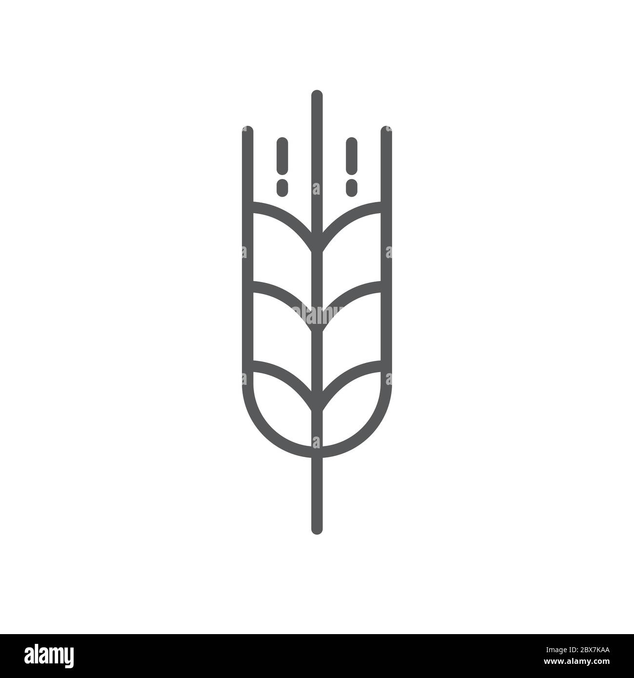 Wheat vector icon symbol food isolated on white background Stock Vector ...