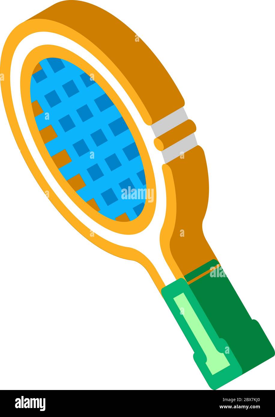 Tennis Racket isometric icon vector illustration Stock Vector Image ...