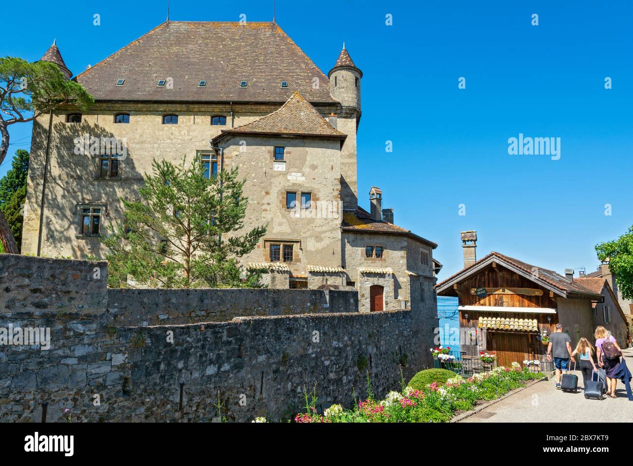 France, Yvoire, Chateau (castle ) 14C, Escale Gite La Pointe d'Yvoire ...