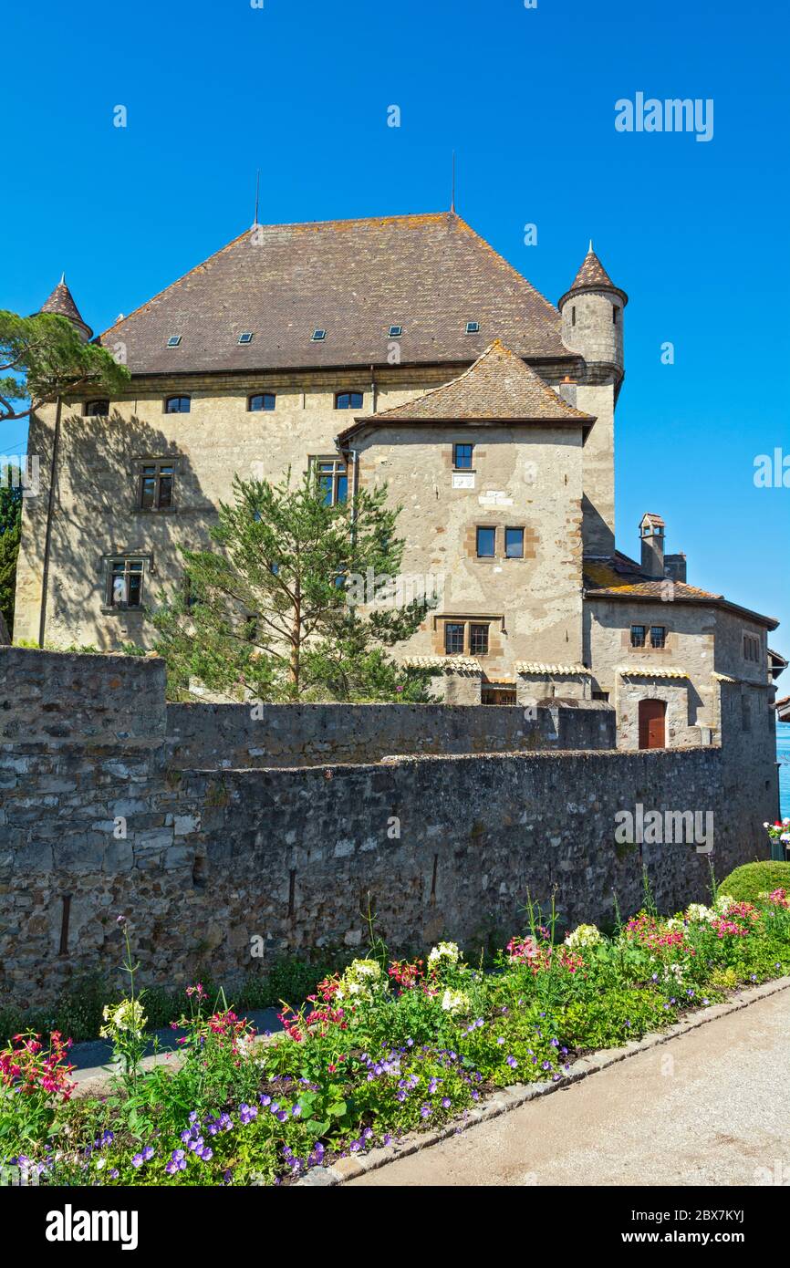 France, Yvoire, Chateau (castle ) 14C Stock Photo - Alamy
