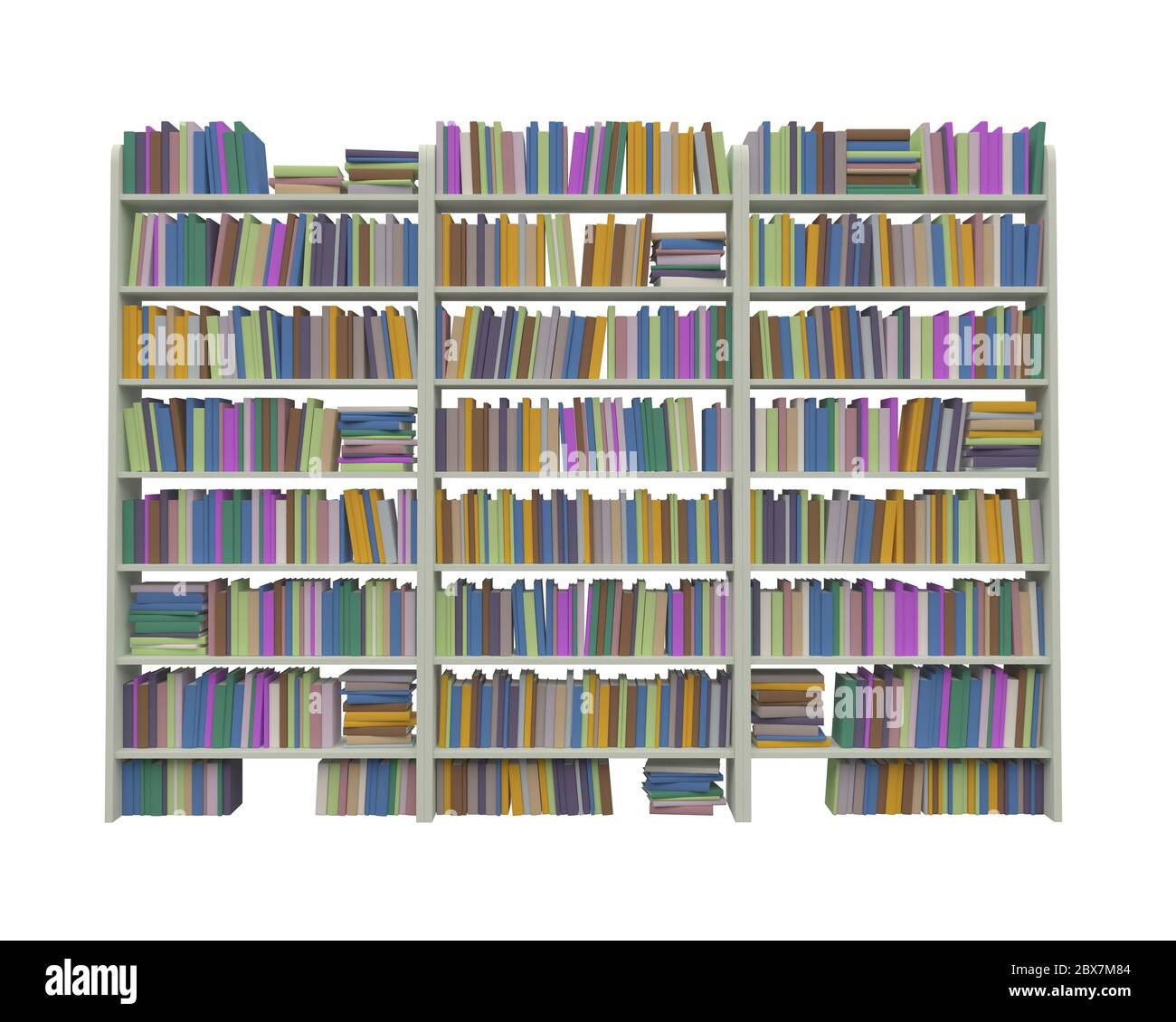 Full bookshelves Cut Out Stock Images & Pictures - Alamy