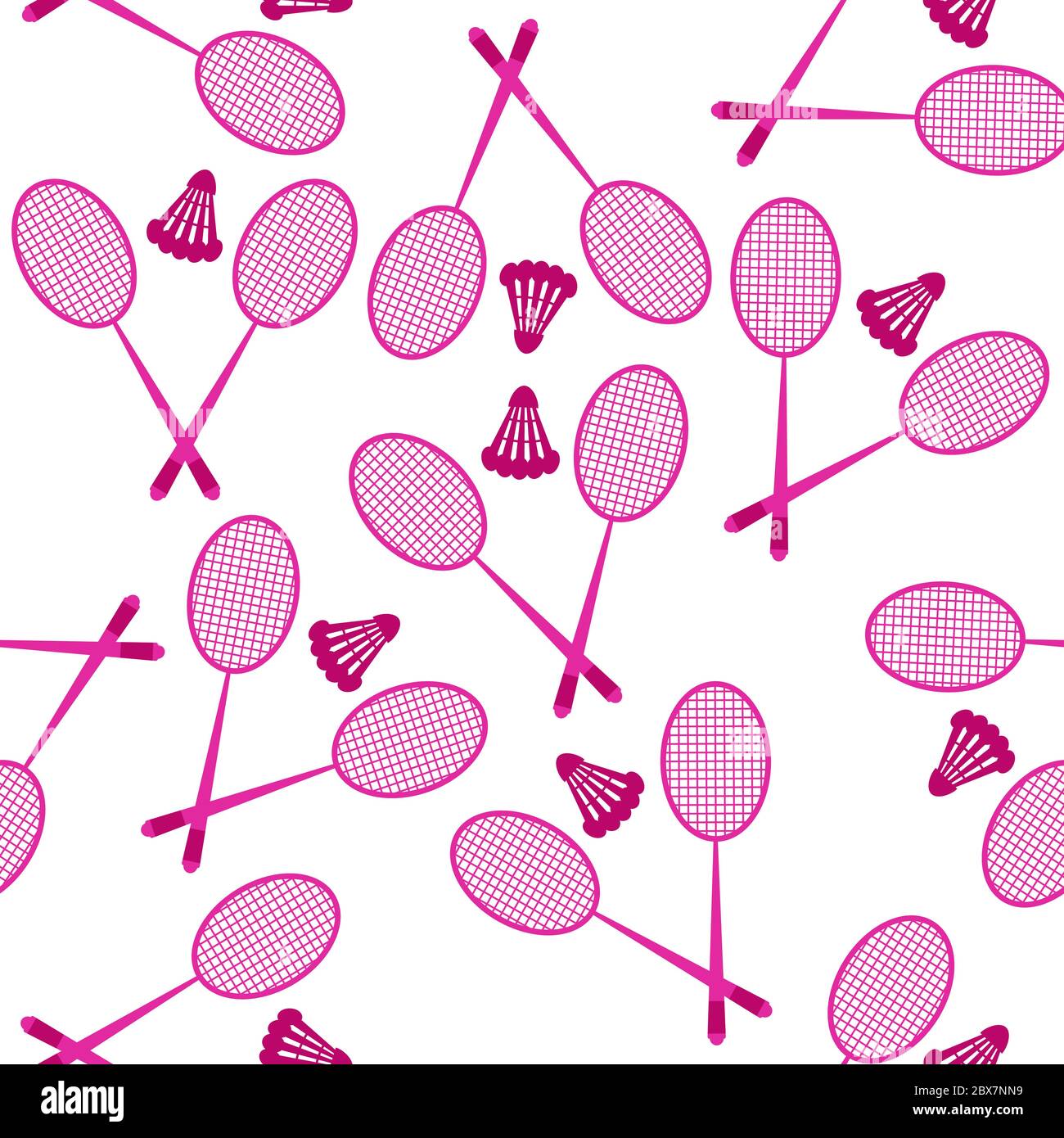 Badminton - shuttlecock and racket. Summer sport and relaxation. Vector ...