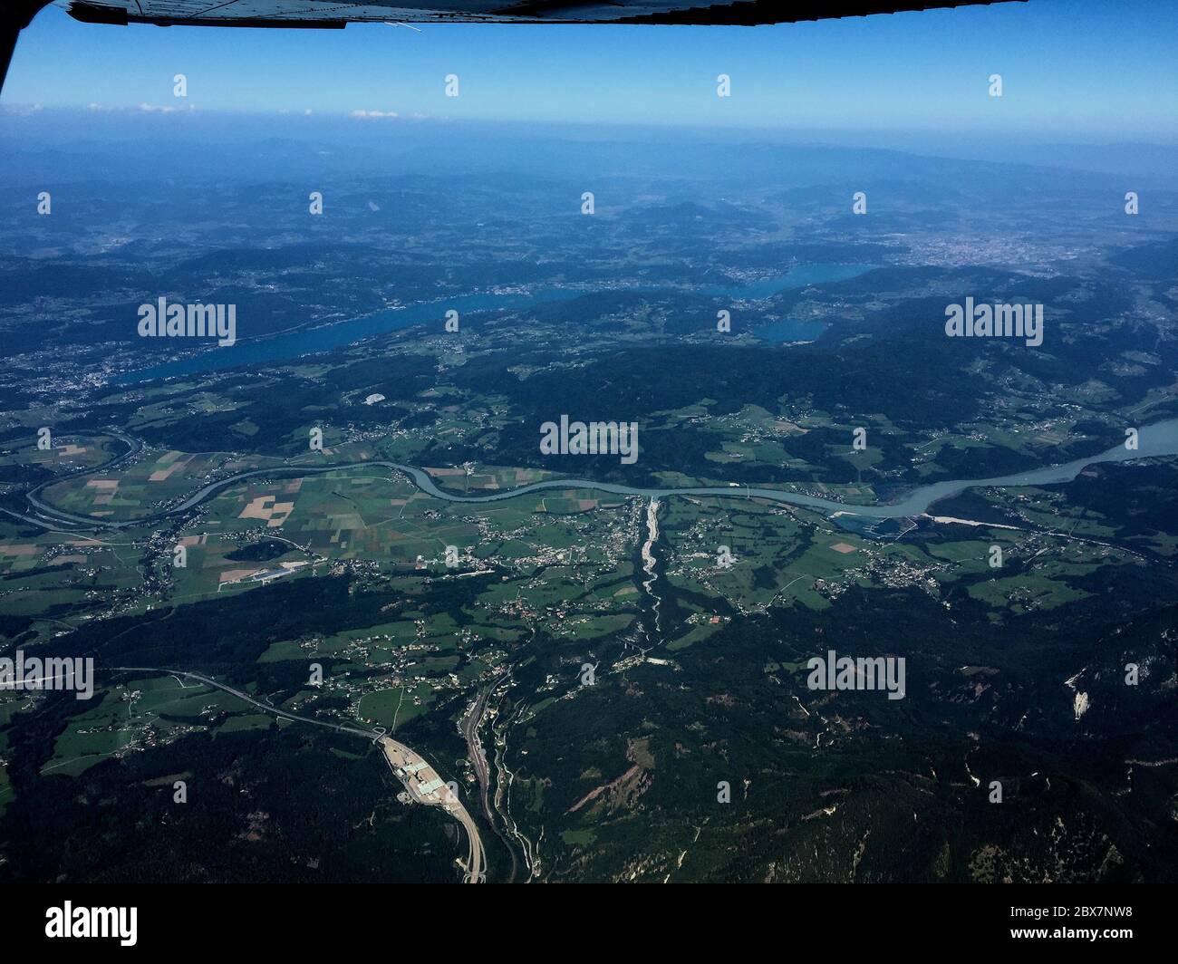 Austrian countryside from above Stock Photo - Alamy