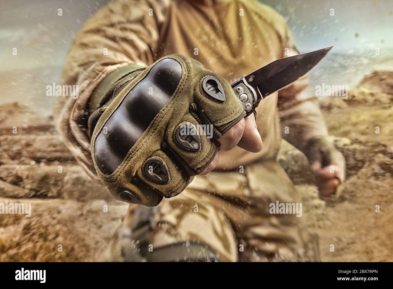 Commando knife hi-res stock photography and images - Alamy