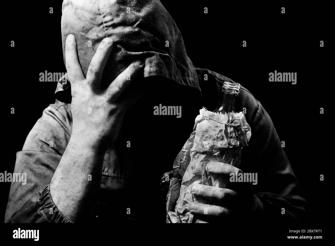 Homeless black man alcohol hi-res stock photography and images - Alamy