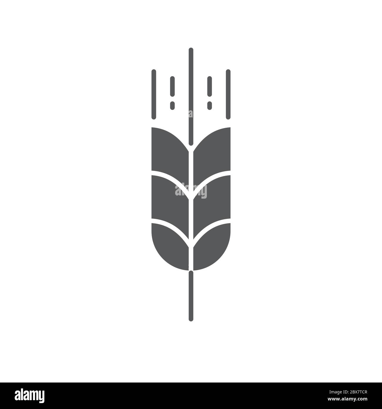 Wheat vector icon symbol food isolated on white background Stock Vector ...