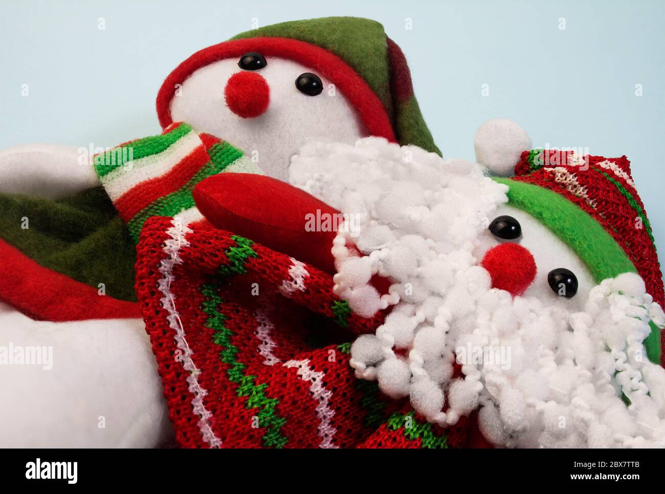 Cute snowman santa claus toys hi-res stock photography and images - Alamy