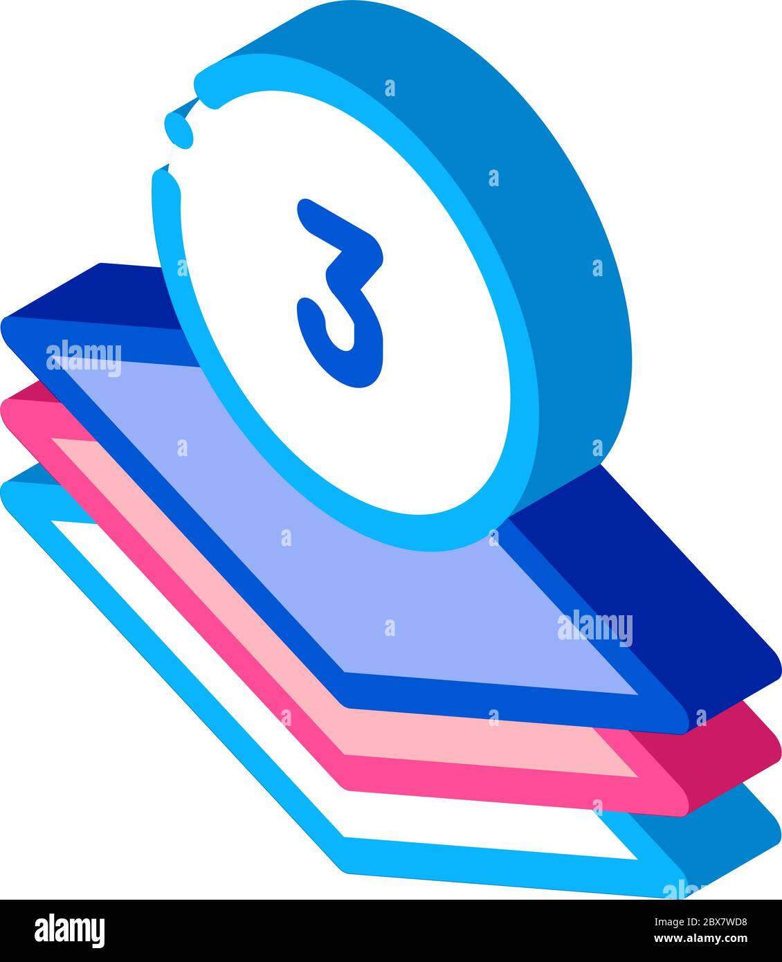 Three Layers isometric icon vector illustration Stock Vector Image ...