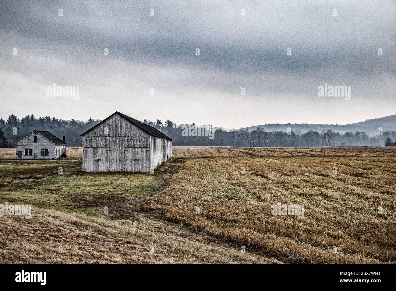 Old farm in Hadley, Massachusetts on Route 47 Stock Photo - Alamy