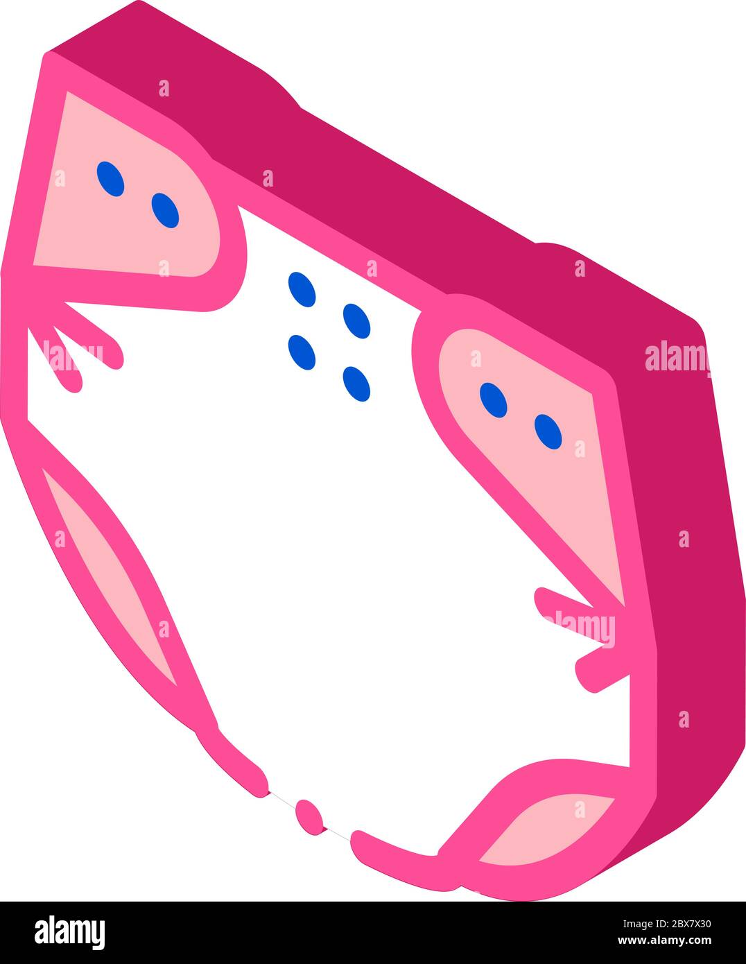 Childhood Nappy isometric icon vector illustration Stock Vector Image ...