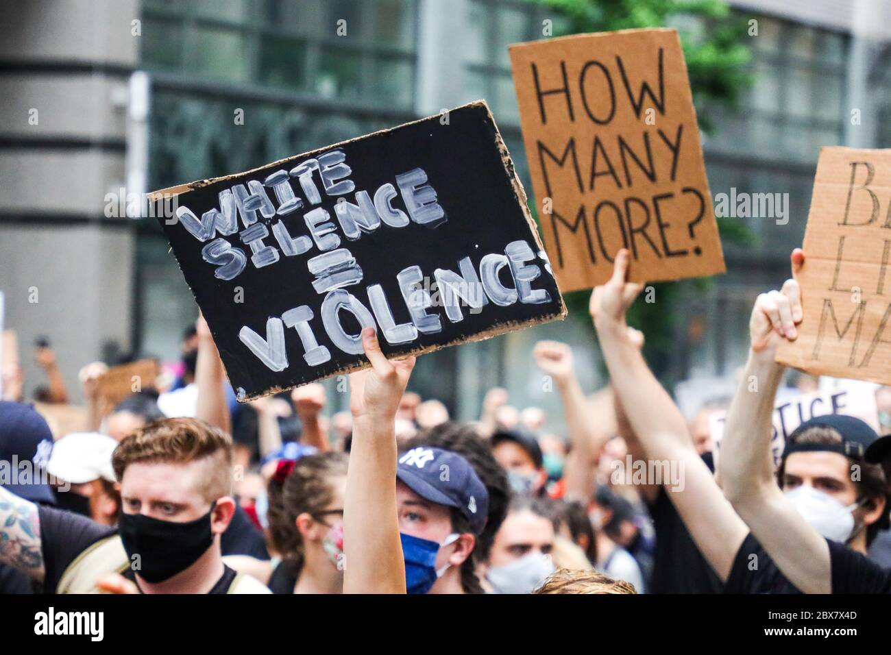 New York, New York, USA. 5th June, 2020. Protesters during a protest on ...