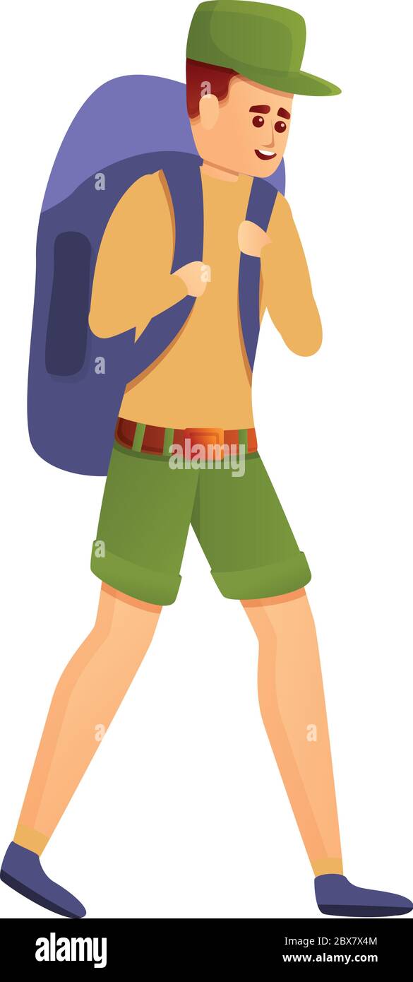 Young explorer icon. Cartoon of young explorer vector icon for web ...