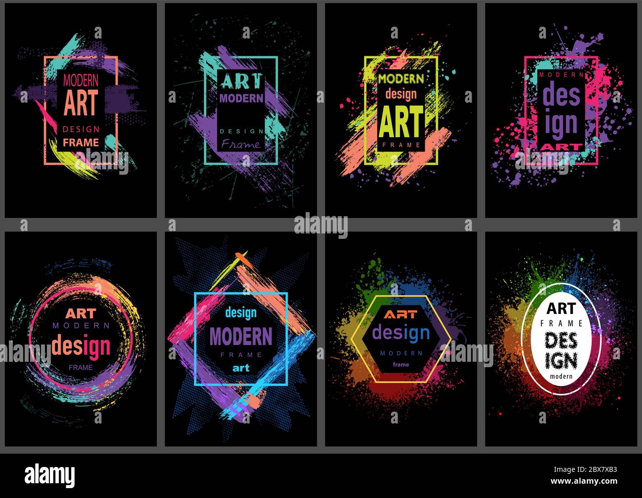 Modern Vector Art Graphics Frames Stock Vector Image & Art - Alamy