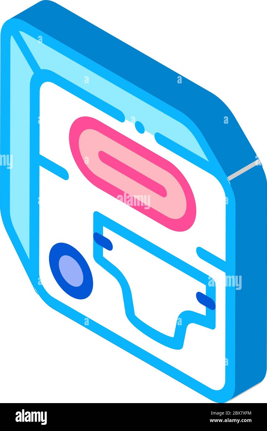 Diaper Device isometric icon vector illustration Stock Vector Image ...