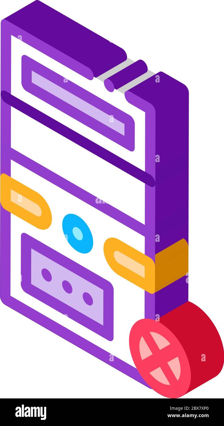 Broken Computer isometric icon vector illustration Stock Vector Image ...