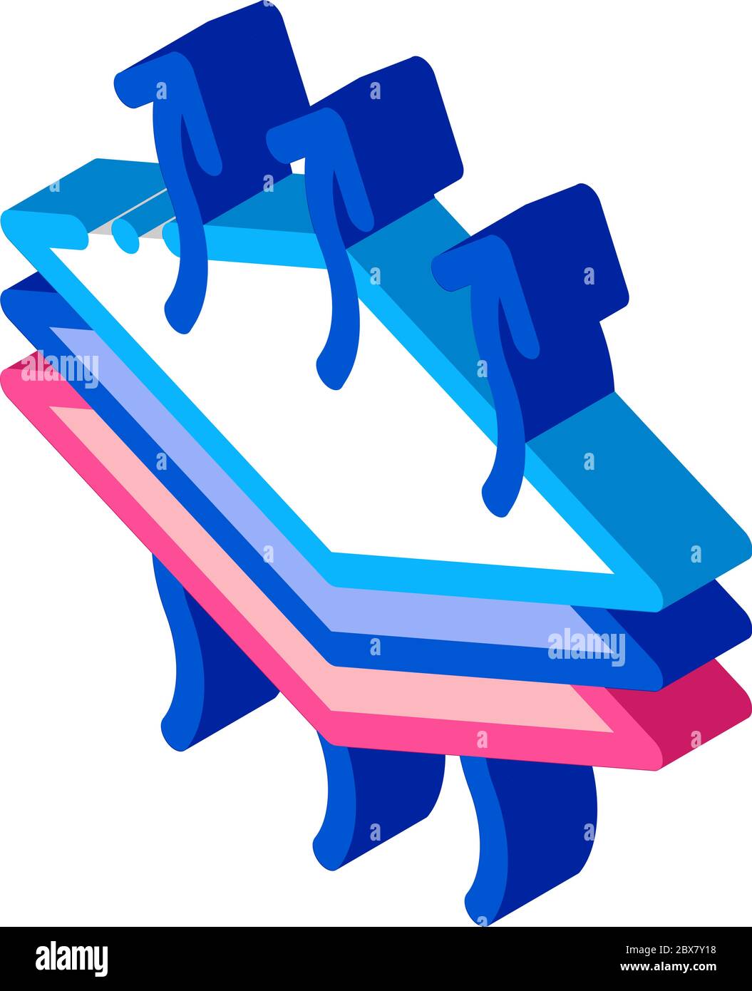 Breathable Layers isometric icon vector illustration Stock Vector Image ...