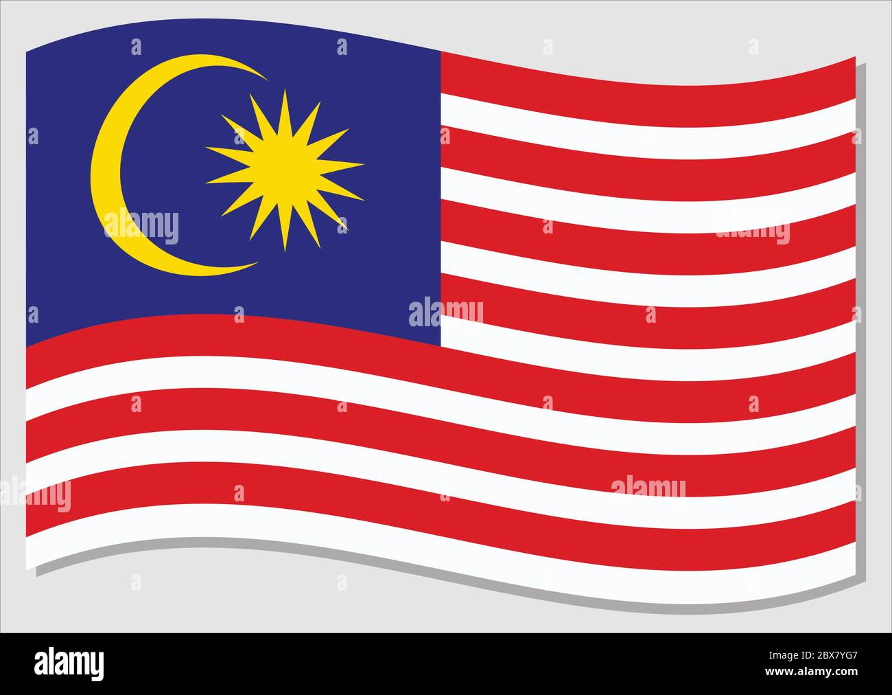 lukisan bendera malaysia berkibar - Virginia Ross