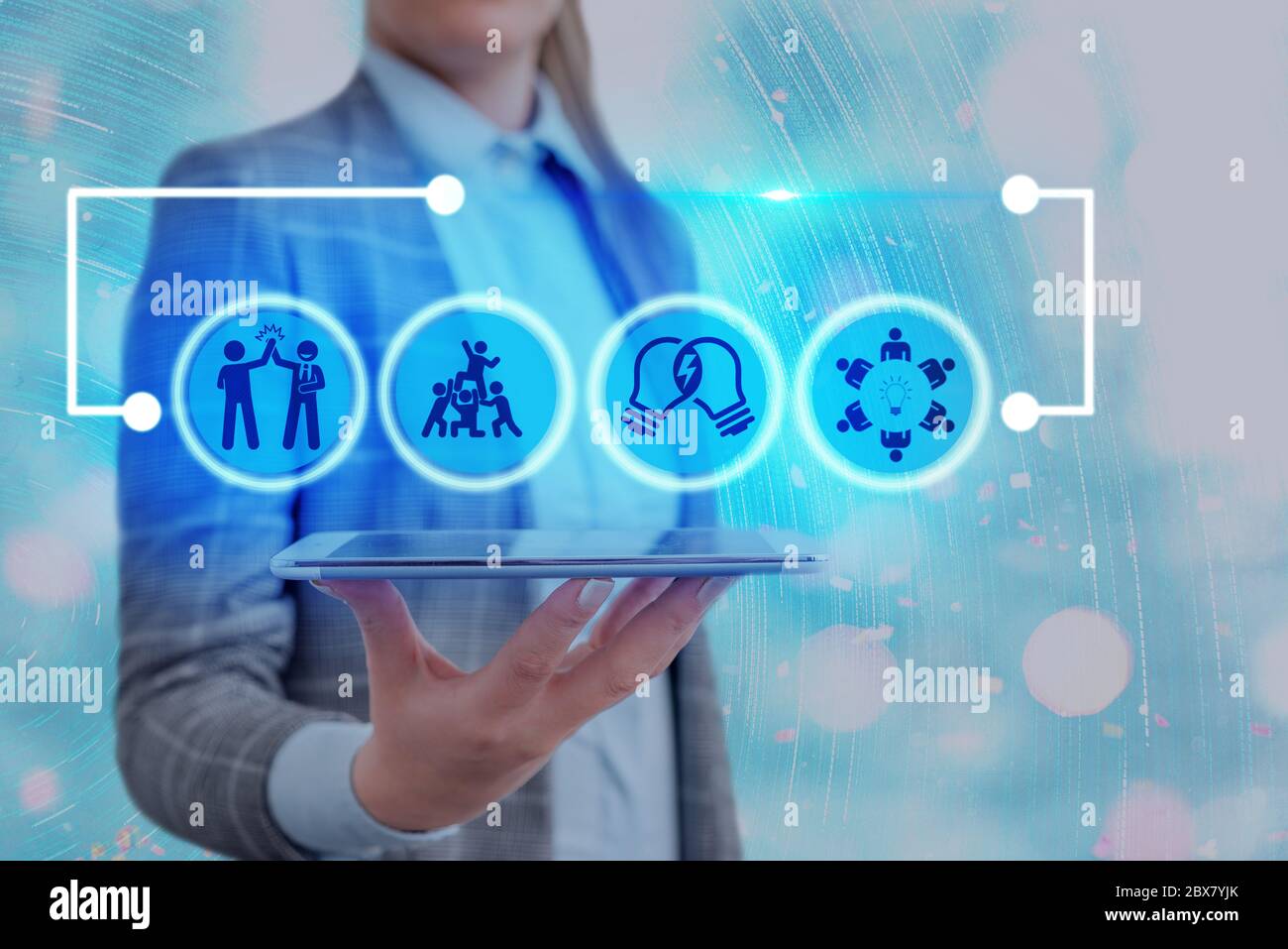 Information Digital Technology Network Connection Infographic Elements ...