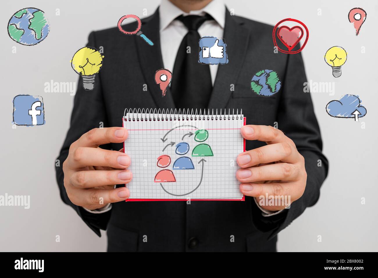 Free Sketch Of Digital Technology Information With Infographic Element ...