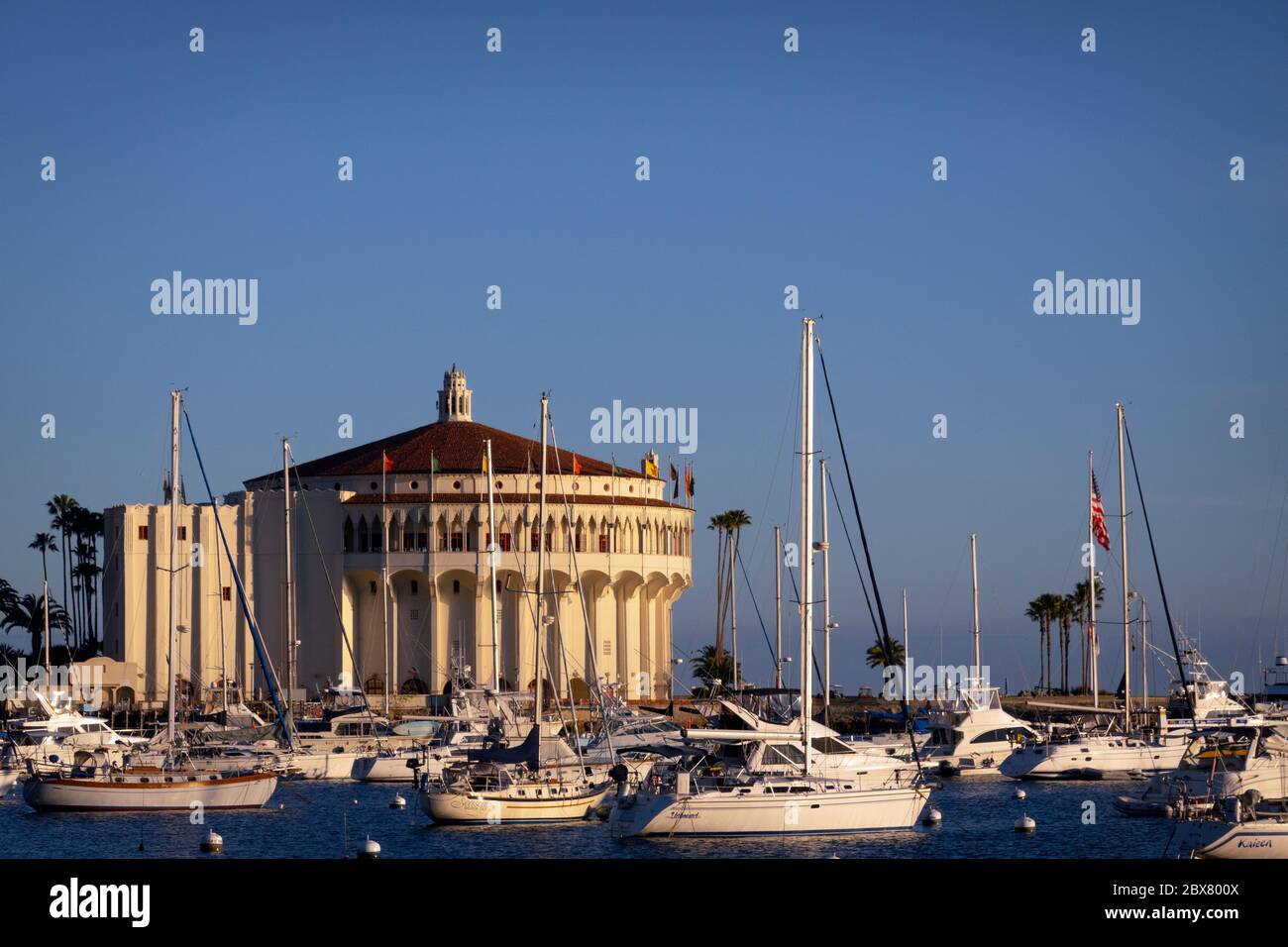 Avalon Harbor on Catalina Island CA Stock Photo - Alamy