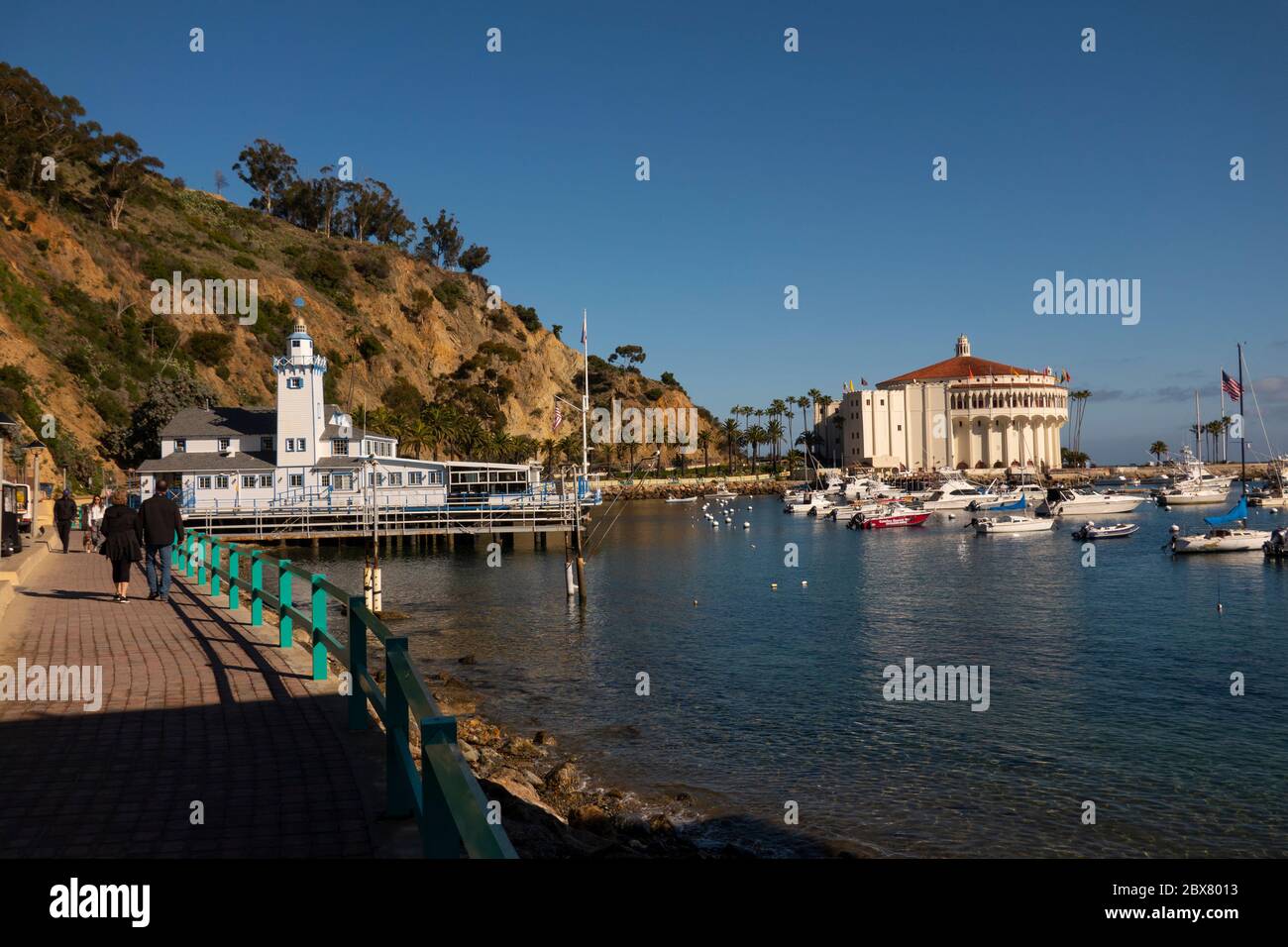 Avalon Harbor on Catalina Island CA Stock Photo - Alamy