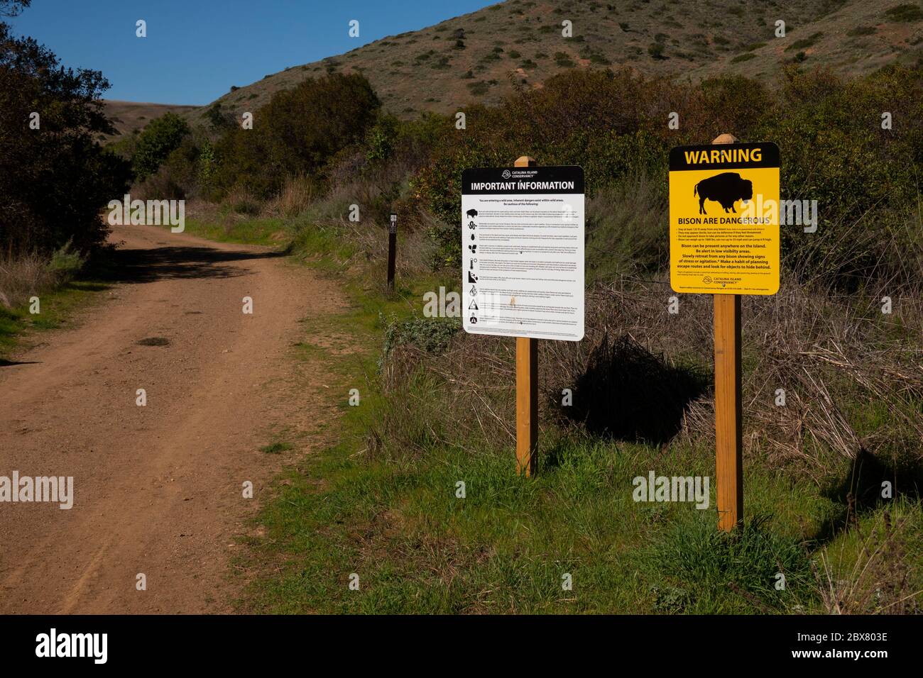 Bison warning hi-res stock photography and images - Alamy
