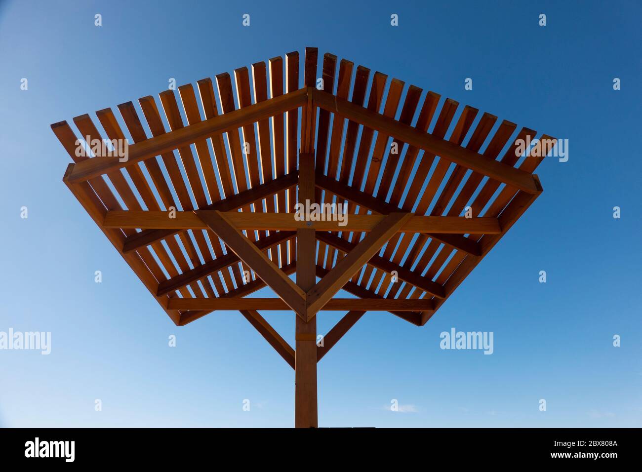 Picnic table on top of cliff on Catalina Island CA Stock Photo - Alamy