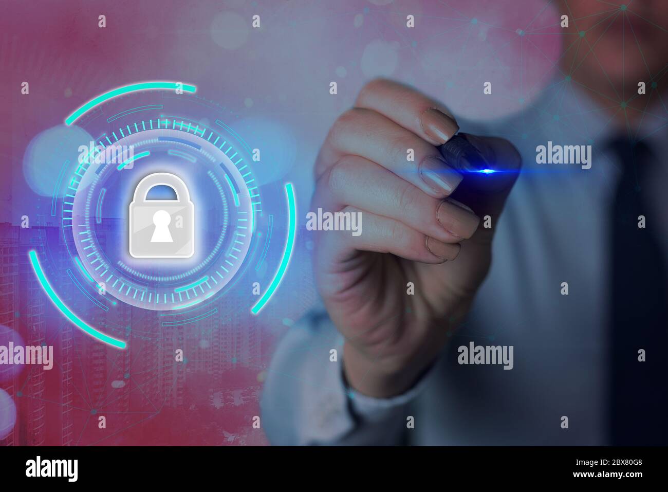 Graphics Padlock For Web Data Information Security Application System ...