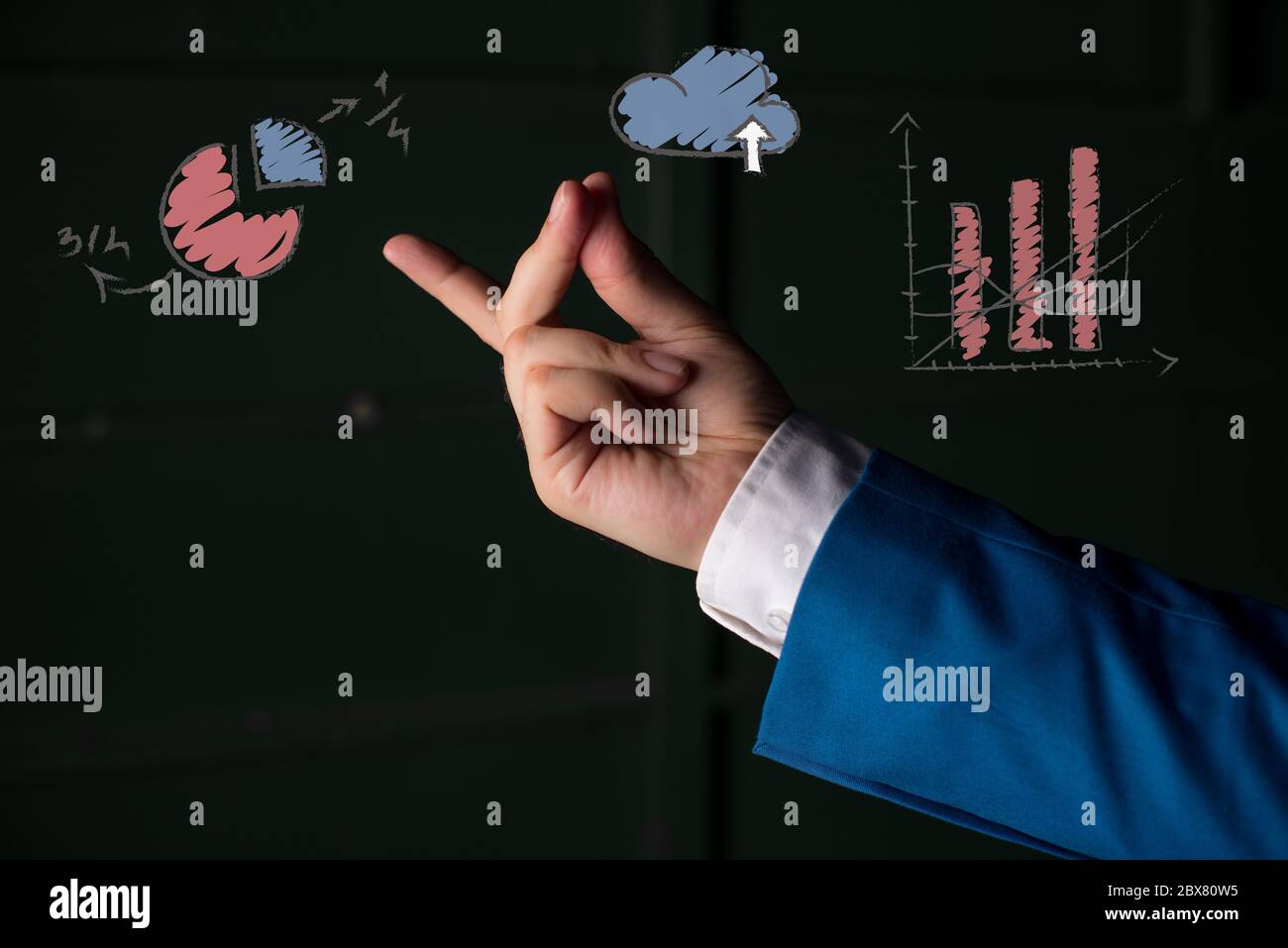 Free Sketch Of Digital Technology Information With Infographic Element ...