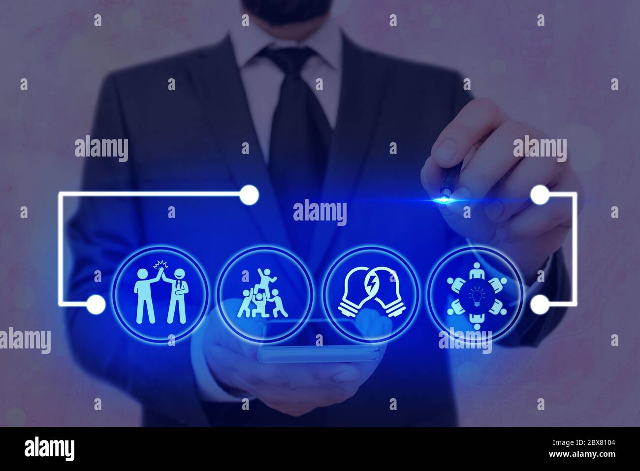 Information Digital Technology Network Connection Infographic Elements ...