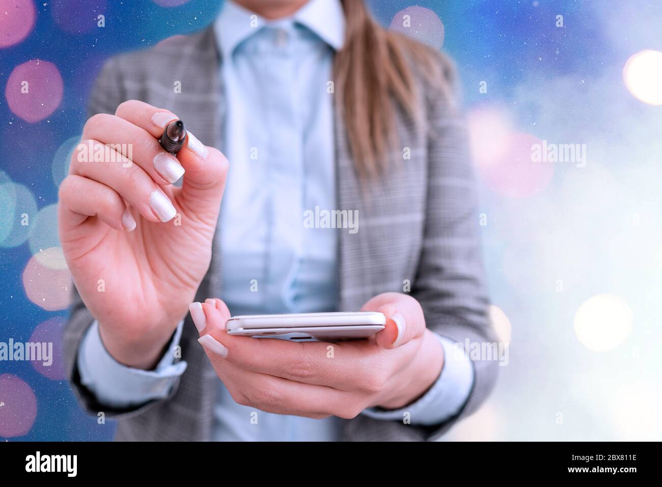 Touching Screen Digital Application Marking Important Details In ...