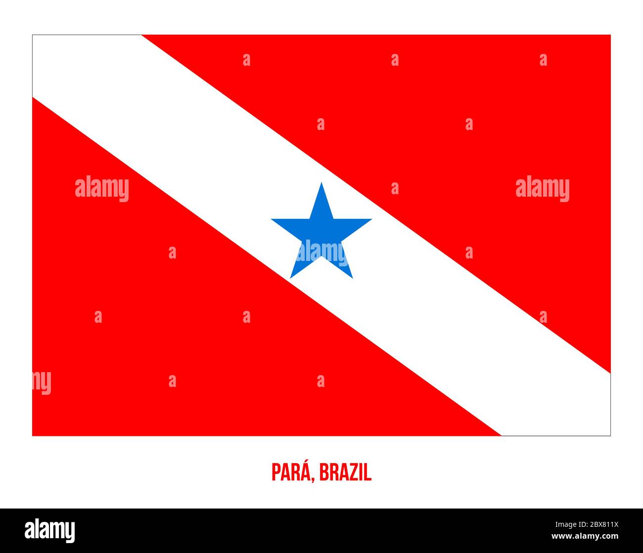 Para Flag Vector Illustration on White Background. States Flag of ...