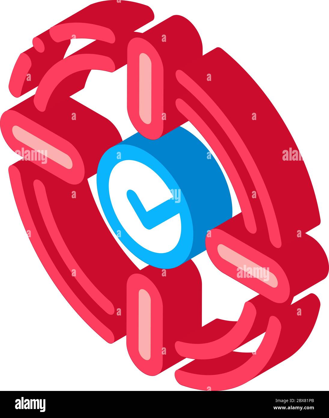 Target Check Mark isometric icon vector illustration Stock Vector Image ...