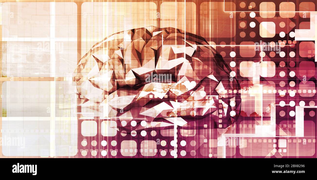 Memory Training Brain Train Exercise Concept Art Stock Photo - Alamy