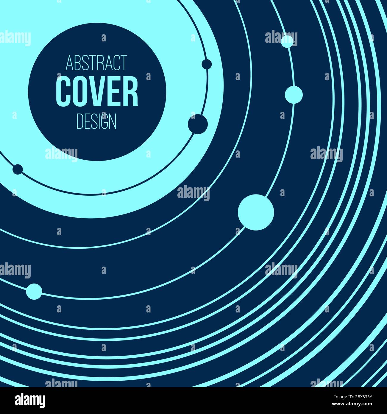 Abstract creative concept layout template. Abstract solar system ...