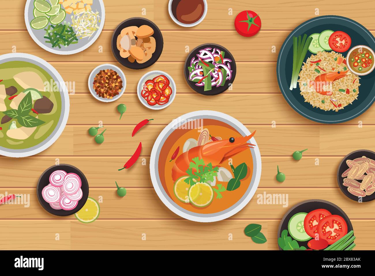 Copy space background menu Stock Vector Images - Alamy