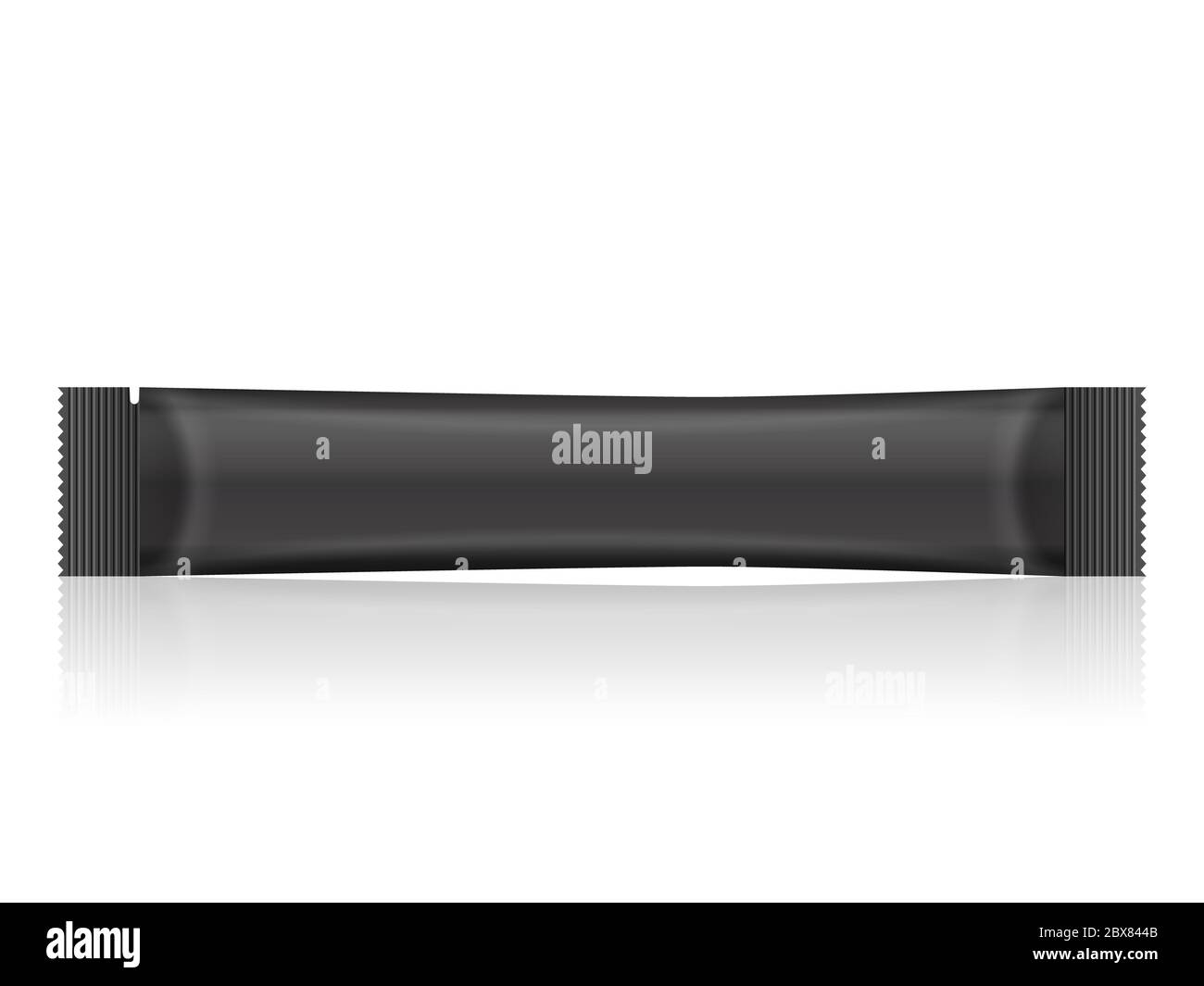 Sachet on a white background. Vector illustration Stock Photo - Alamy