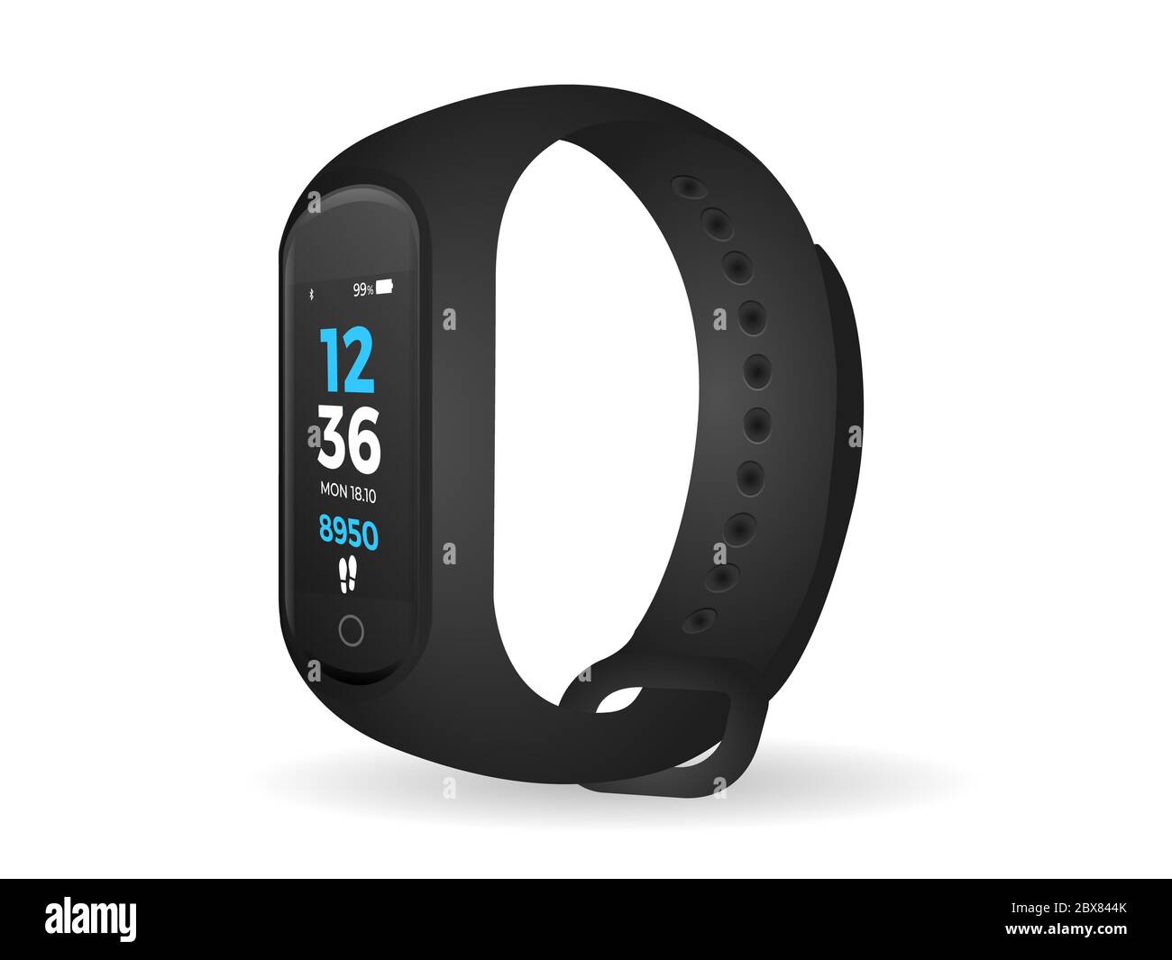 Smart band on a white background. Vector illustration Stock Photo - Alamy