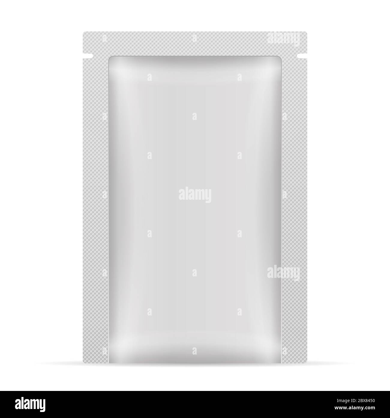 Sachet on a white background. Vector illustration Stock Photo - Alamy