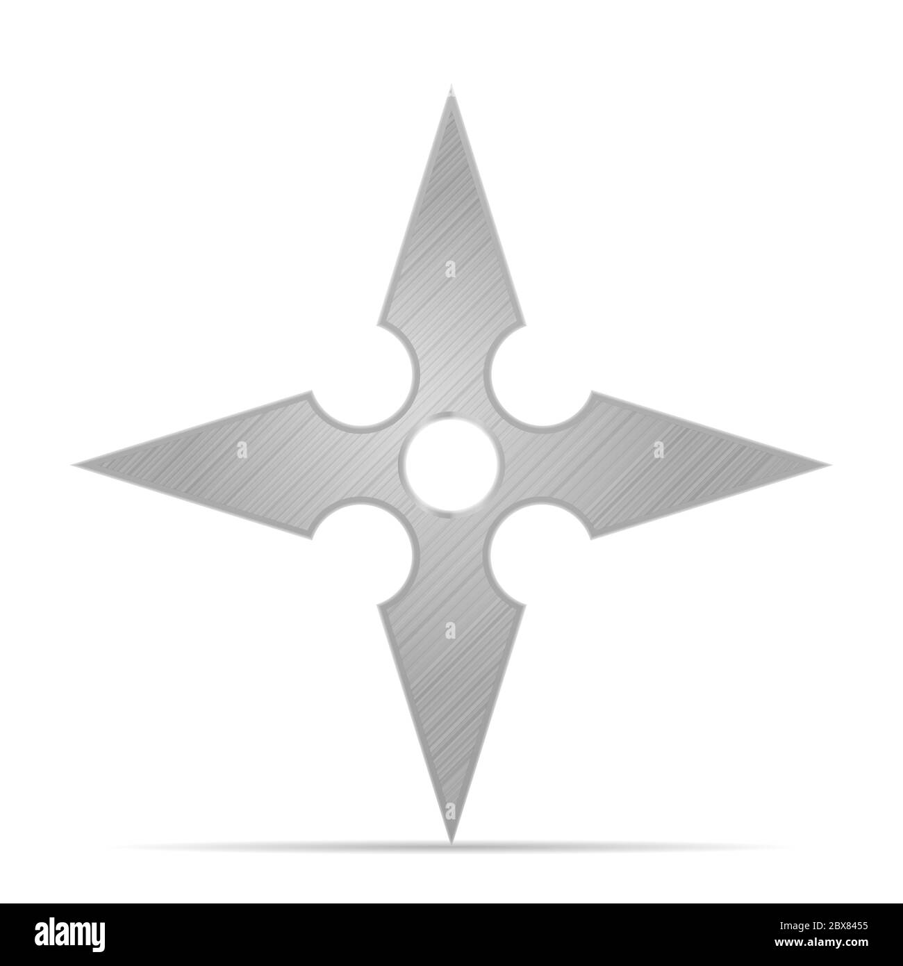 Shuriken on a white background. Vector illustration Stock Photo - Alamy