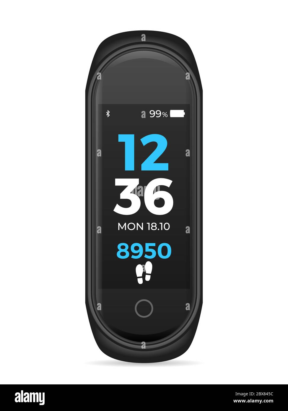 Smart band on a white background. Vector illustration Stock Photo - Alamy